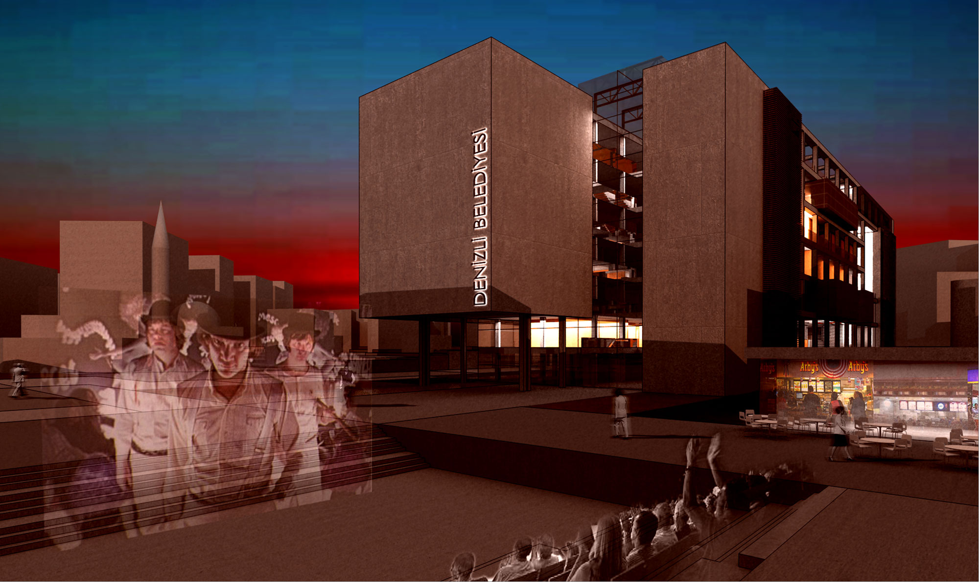 1. Ödül, Denizli Belediyesi Hizmet Binası ve Çevresi Mimari Proje ...