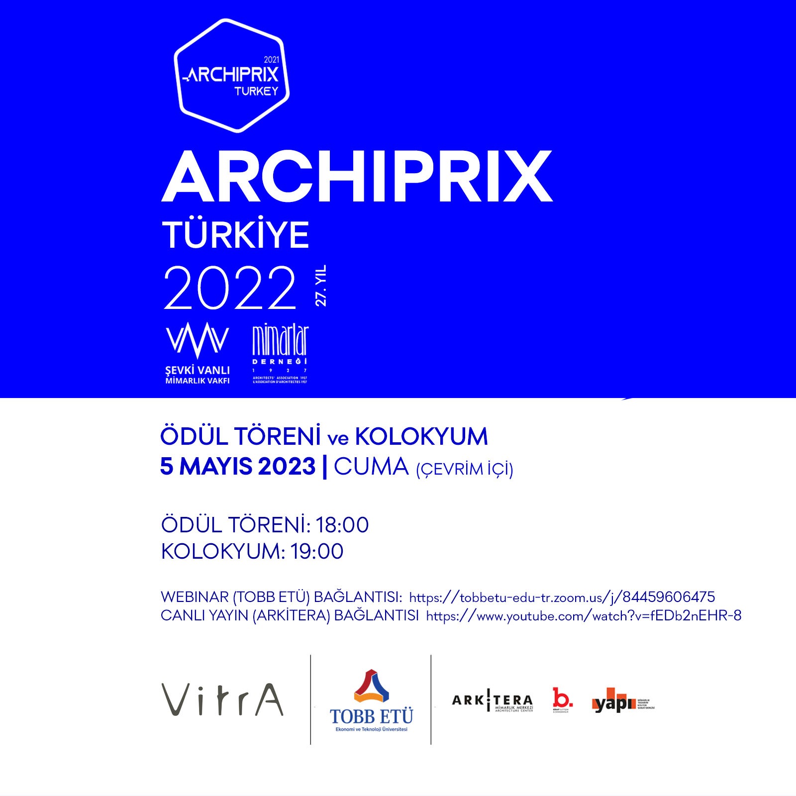 Archiprix Türkiye 2022 Ödül Töreni ve Kolokyumu - Arkitera