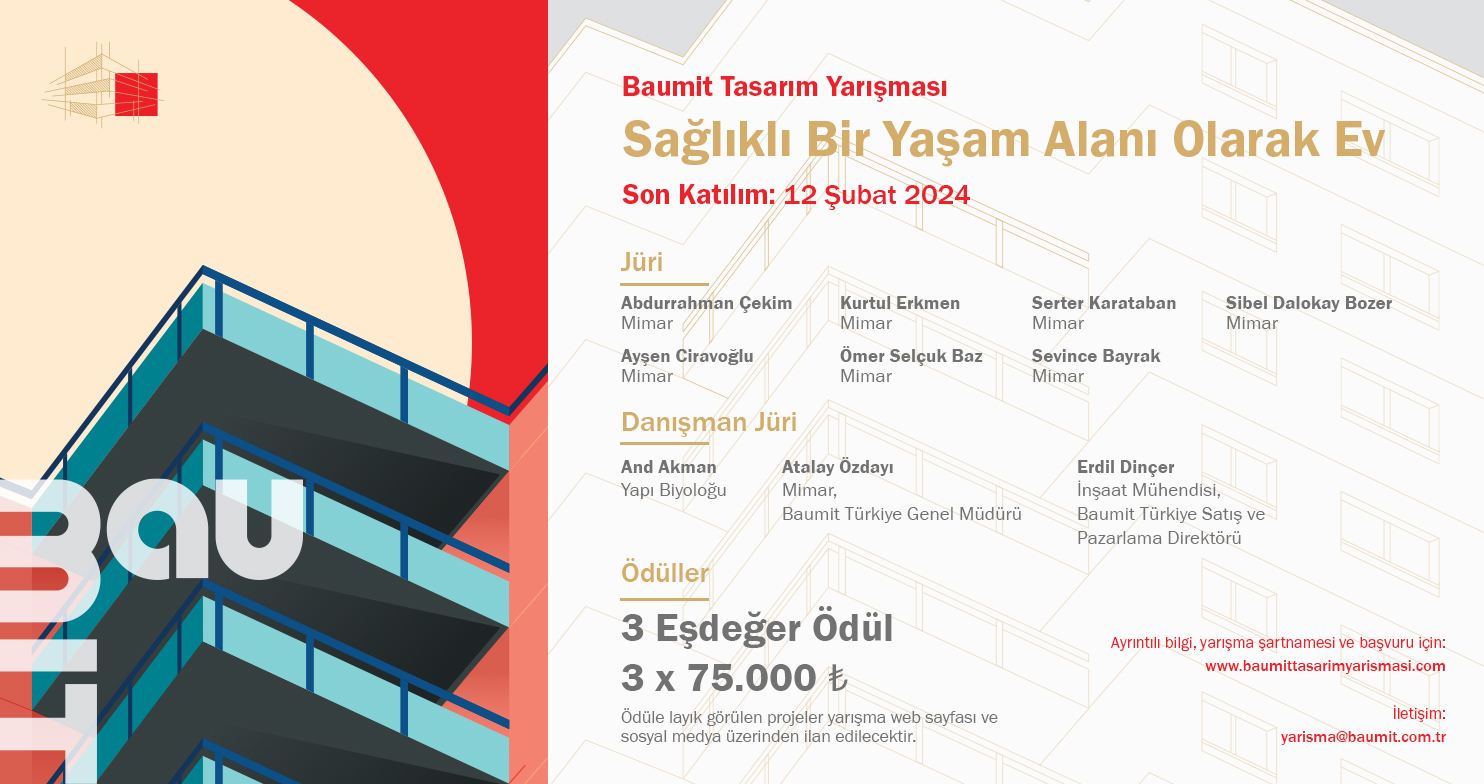 Baumit "Sağlıklı Bir Yaşam Alanı Olarak Ev" Tasarım Yarışması 2023 - Arkitera