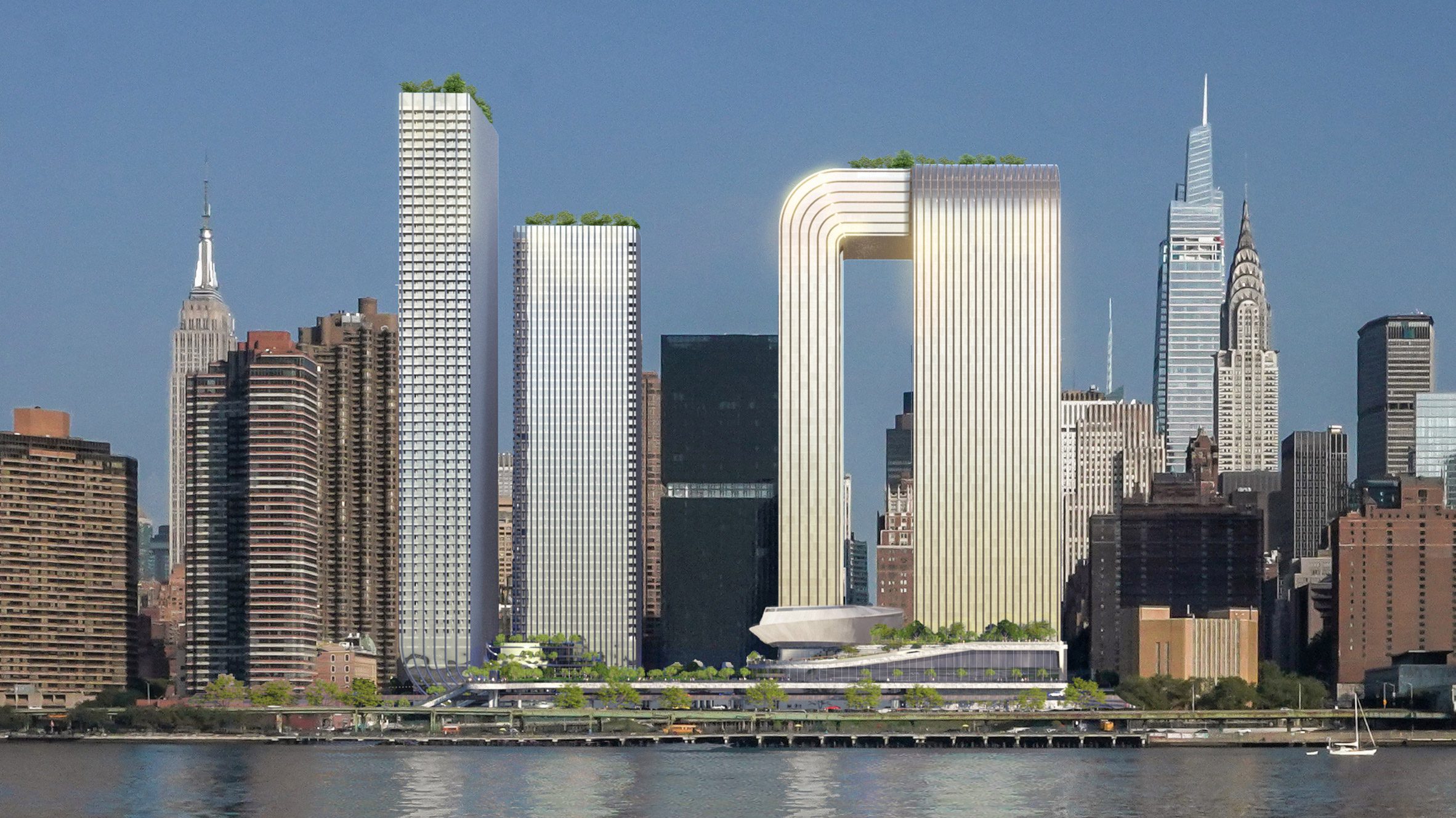 BIG, Manhattan'da Konsol Köprülü Gökdelen Tasarladı - Arkitera