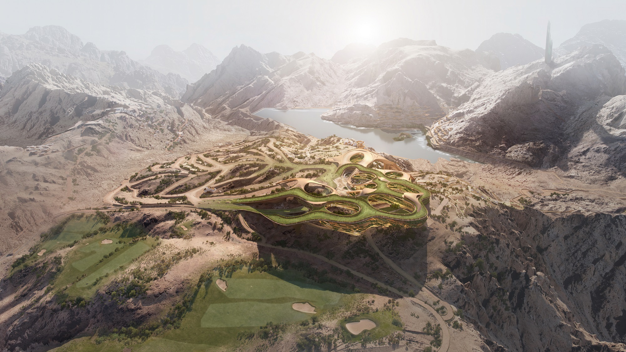 Aedas-designed Trojena Ski Village: A Futuristic Ski Destination in NEOM - Arkitera