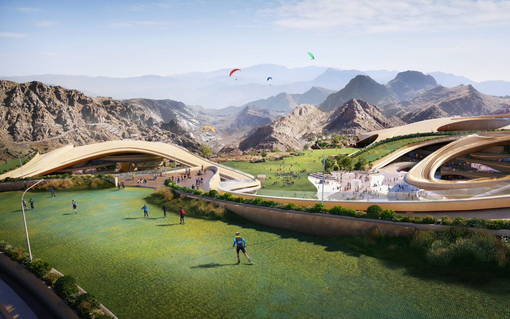 Aedas-designed Trojena Ski Village: A Futuristic Ski Destination in NEOM - Arkitera