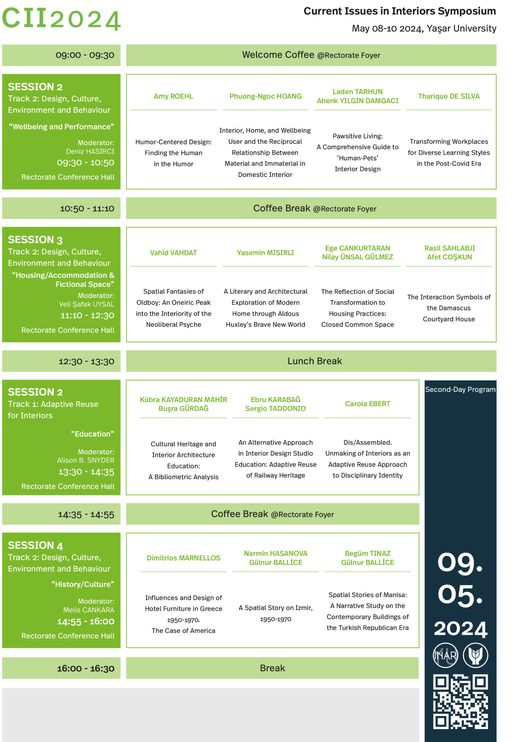 "Current Issues in Interiors (CII) 2024 Sempozyumu" Programı Belli Oldu ...
