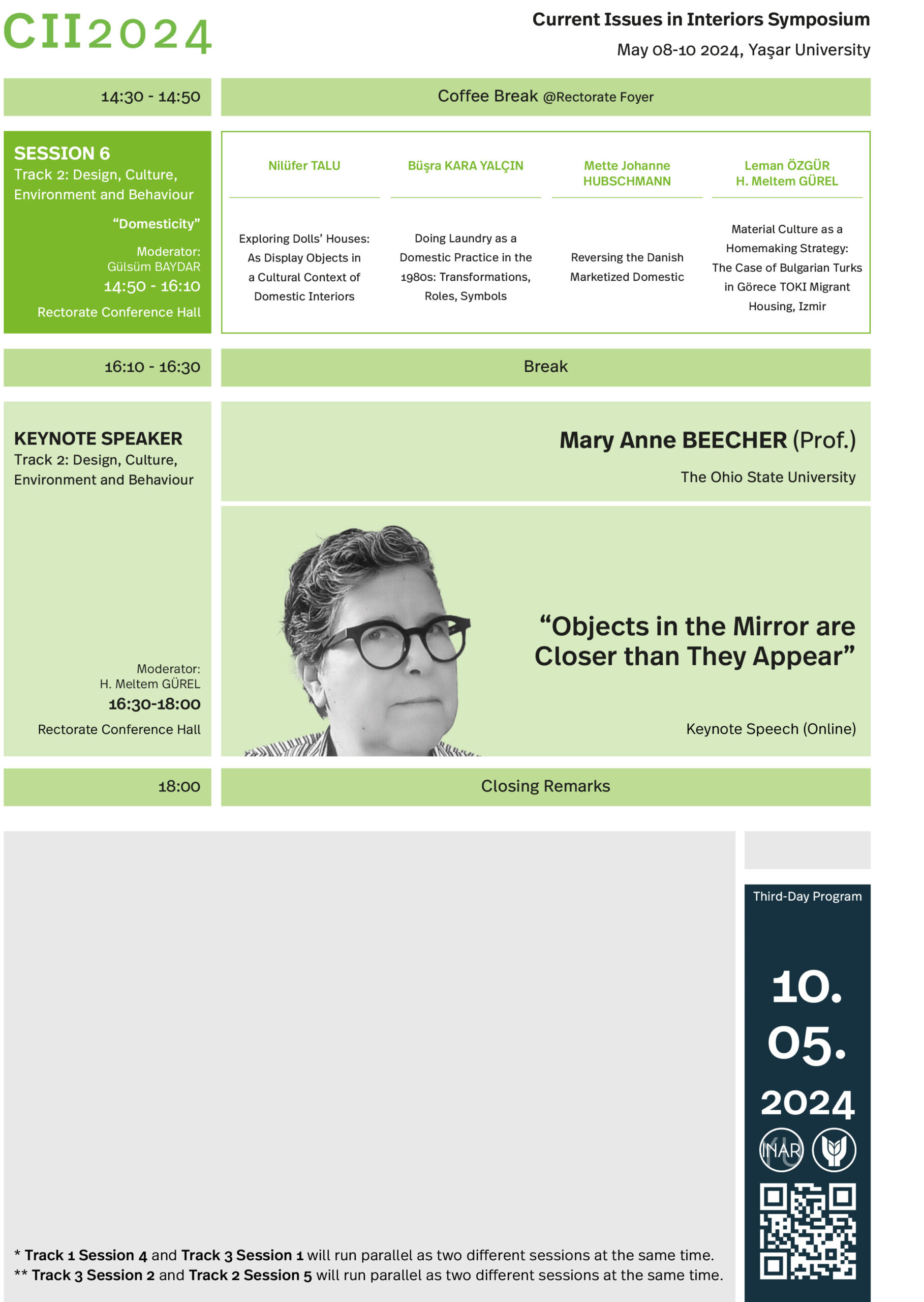 "Current Issues in Interiors (CII) 2024 Sempozyumu" Programı Belli Oldu ...