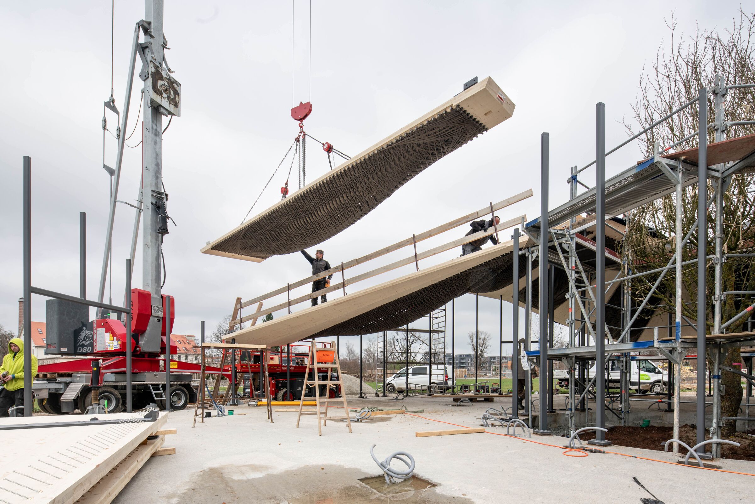 Hybrid Flax Pavilion'da Geleneksel Yapı Tekniklerine Alternatif CLT ve ...