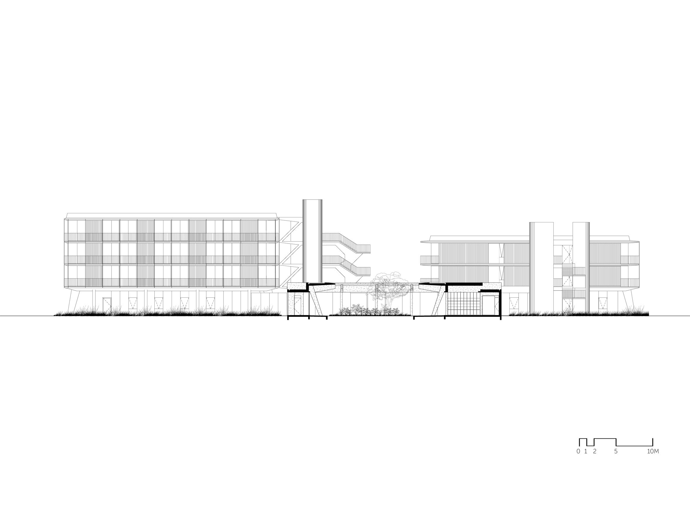 Max Núñez Arquitectos, Şili'de Beton Bir Bakım Evi Tasarladı - Arkitera