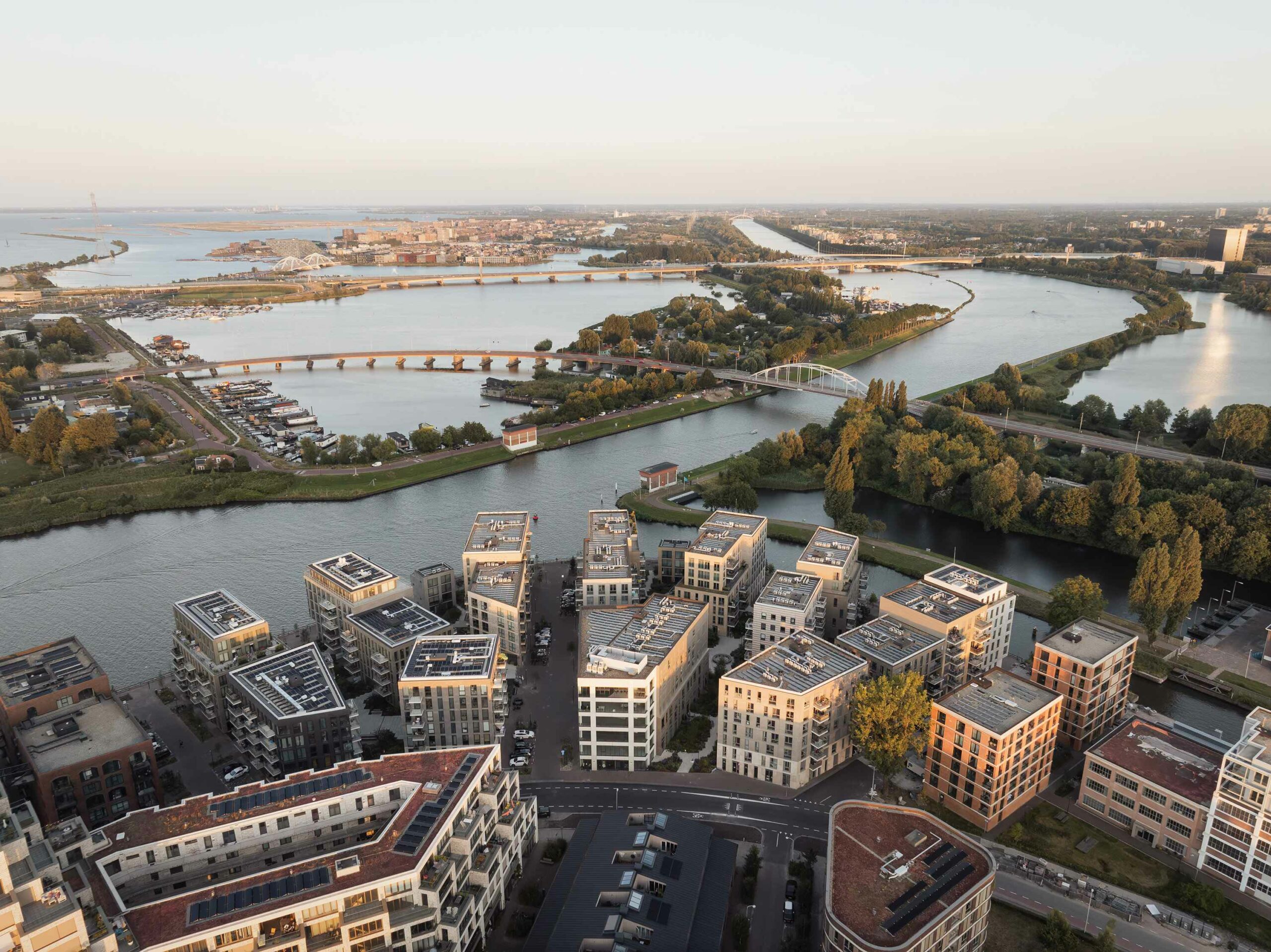 New City Centre in Amsterdam by KCAP: Cruquius Island Housing - Arkitera