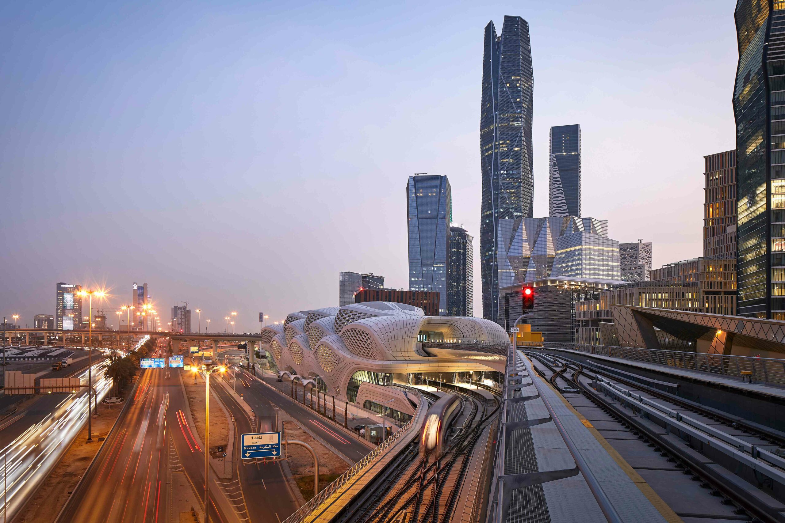 New Transport Network in Riyadh by Zaha Hadid Architects: KAFD Metro ...